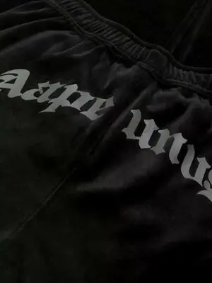 AAPE BY *A BATHING APE Monogram-embroidered Straight-leg Track Pants