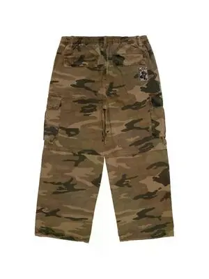 AAPE BY *A BATHING APE Moonface Camo-pattern Cargo Pants - Brown