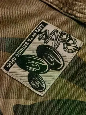 AAPE BY *A BATHING APE Moonface Camo-pattern Cargo Pants