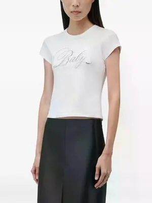 Alexander Wang Hotfix-graphic Fitted T-shirt