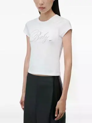 Alexander Wang Hotfix-graphic Fitted T-shirt