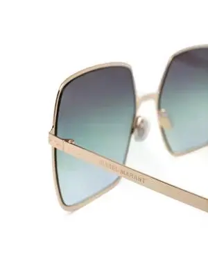 Isabel Marant Logo-engraved Oversize-frame Sunglasses