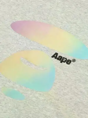 AAPE BY *A BATHING APE Moonface-print Relaxed-fit T-shirt