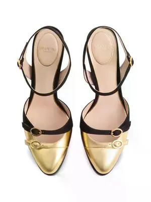 Valentino Garavani Crasher Platform Pumps In Suede - Black