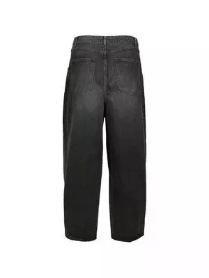 Needles Faded Panelled Jeans - Black