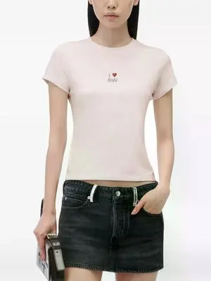 Alexander Wang Fitted Graphic Print T-shirt