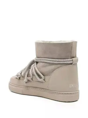 Inuikii Suede Ankle Boots With Tie Fastening