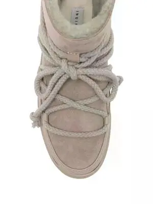 Inuikii Suede Ankle Boots With Tie Fastening