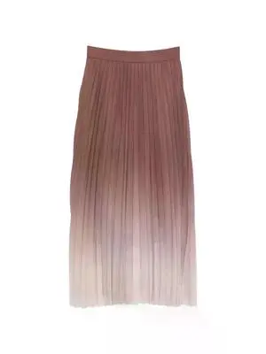 MAISON123 Ombre-effect Pleated Midi Skirt