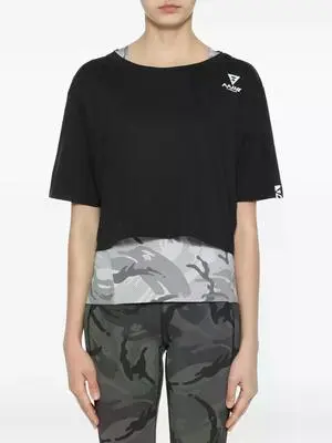 AAPE BY *A BATHING APE Layered-detail T-shirt - Black