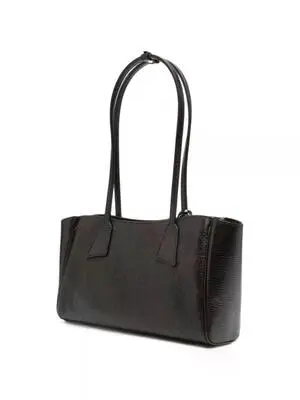HIDESINS Logo Print Pebbled Tote Bag