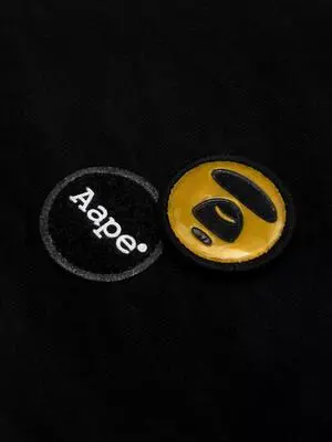 AAPE BY *A BATHING APE Moonface Logo-patch Polo Shirt