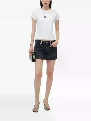 Alexander Wang Fitted Ss T-shirt W/ Valentines Graphic