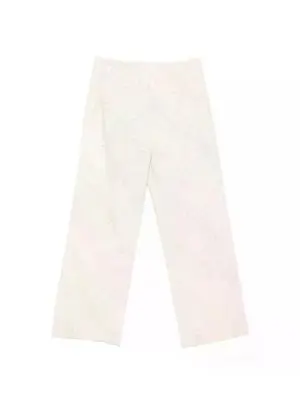 Dkny Broderie Anglaise Wide-leg Jeans