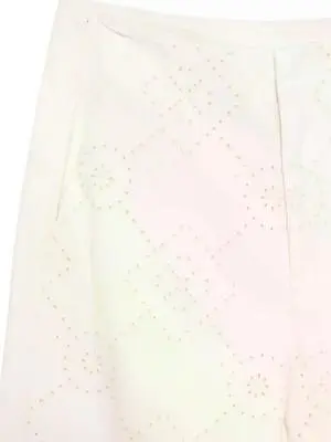 Dkny Broderie Anglaise Wide-leg Jeans