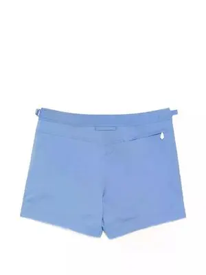 TOM FORD Buckled-waist Swim Shorts - Blue