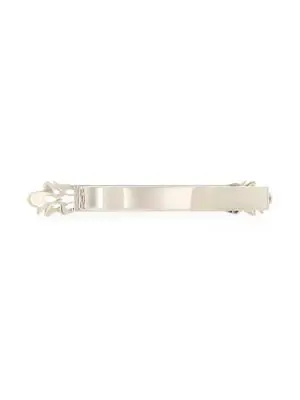 Dolce & Gabbana Crystal Embellished Tie Clip - Silver