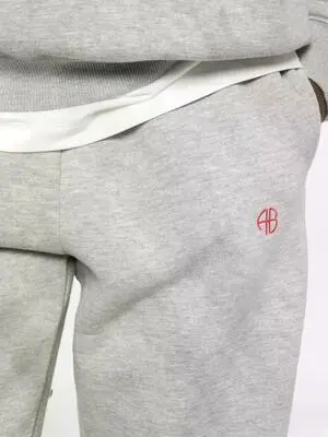 ANINE BING Karter Logo-embroidered Elasticated Track Pants