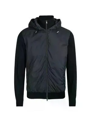Herno Hooded Panelled Zip-up Jacket