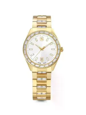 SWAROVSKI Matrix Crystal-embellished Bezel 40mm Watch - Silver
