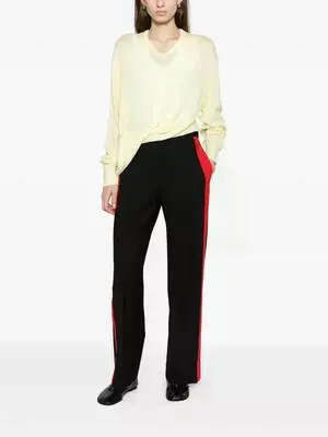 Loewe Tailored Trousers With Side Stripe Detail - Black