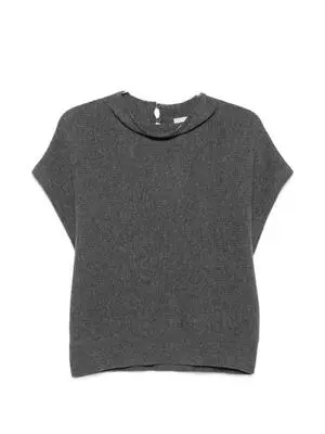 Brunello Cucinelli Ribbed-knit Sleeveless Sweater