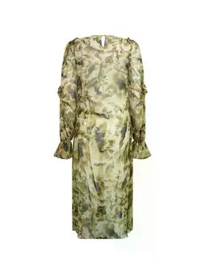 Alberta Ferretti Ruffled Maxi Dress