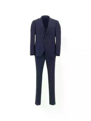 Corneliani Single-breasted Buttoned Suit - Blue