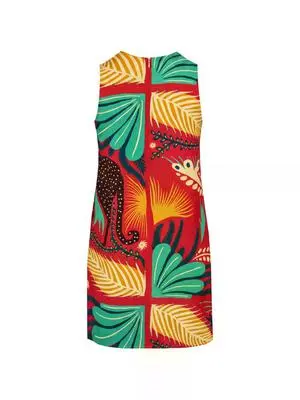 Etro Sleeveless Graphic Print Mini Dress - Red