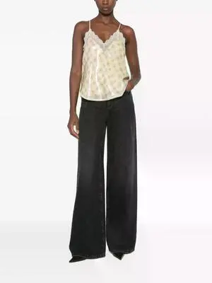 Dolce & Gabbana Logo Plaque Wide-leg Jeans
