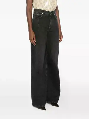 Dolce & Gabbana Logo Plaque Wide-leg Jeans