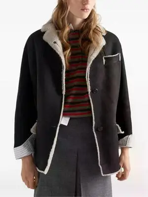 Prada Shearling Caban Jacket