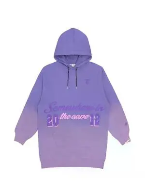 AAPE BY *A BATHING APE Gradient Hoodie Mini Dress - Purple