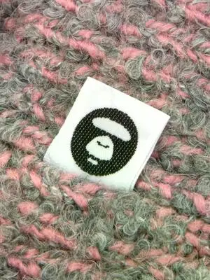 AAPE BY *A BATHING APE Logo Patch Ribbed Cuff Beanie Hat