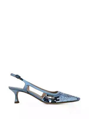 Roberto Festa Sequin-embellished Slingback Pumps
