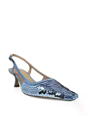 Roberto Festa Sequin-embellished Slingback Pumps