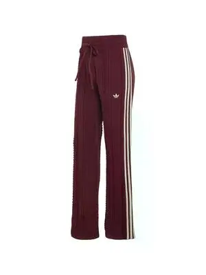 Adidas Adidas Chevron Knit Track Pants Red