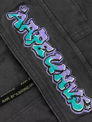 AAPE BY *A BATHING APE Moonface Woven Cargo Shorts