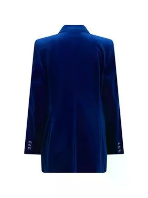 Alberta Ferretti Double-breasted Velvet Blazer