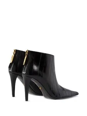 GIUSEPPE ZANOTTI Eel Skin Ankle Boots