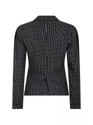 Alberta Ferretti Pinstripe Pattern Blazer