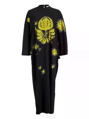PAULA Areta Sequin Embroidered Dress - Black