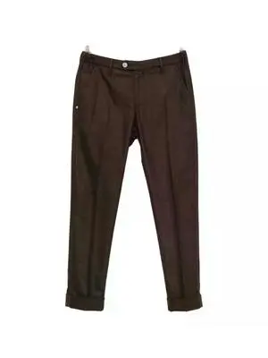 Jacob Cohen Wool Melange Trousers - Brown