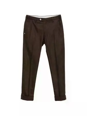 Jacob Cohen Wool Melange Trousers - Brown