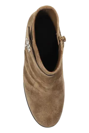 Tory Burch Turnlock Suede Ankle Boots