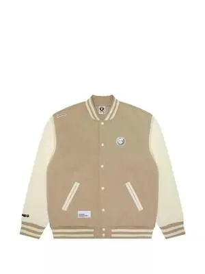 AAPE BY *A BATHING APE Moonface Patch Bomber Jacket - Neutrals