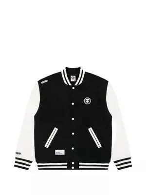 AAPE BY *A BATHING APE Moonface Patch Bomber Jacket - Neutrals
