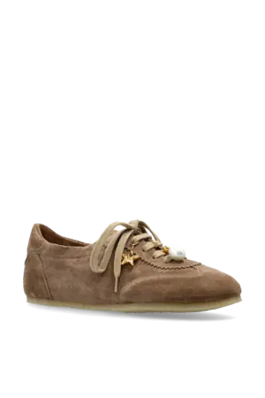 Agl Suede "hoola" Sneakers With Decorative Laces