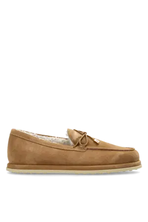TOD'S Suede Loafers With Bow Detailing