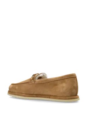 TOD'S Suede Loafers With Bow Detailing